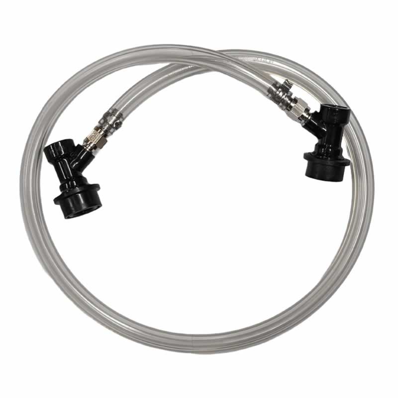 Ball Lock Keg Liquid Jumper for Beer Transfer - 3 Feet | Homebrew Equipment