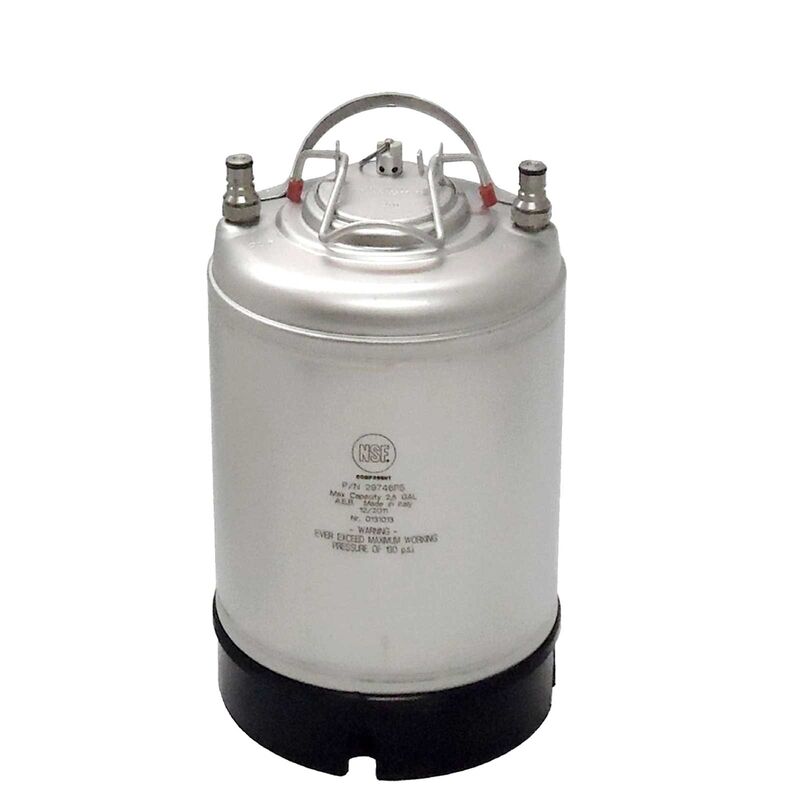New 2.5 Gallon Ball Lock Kegs | Premium Stainless Steel Homebrew Kegs