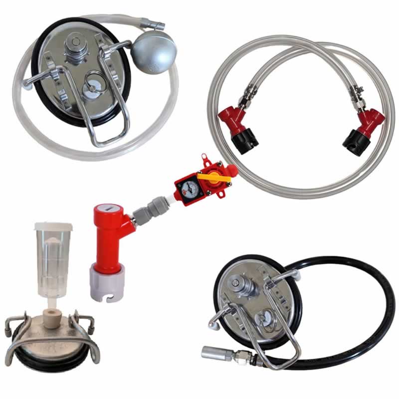Ultimate Pin Lock Homebrew Keg Accessory Bundle - Ferment, Carbonate ...